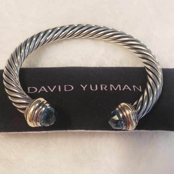 David Yurman | Jewelry | David Yurman Cable Blue Topaz Bracelet | Poshmark